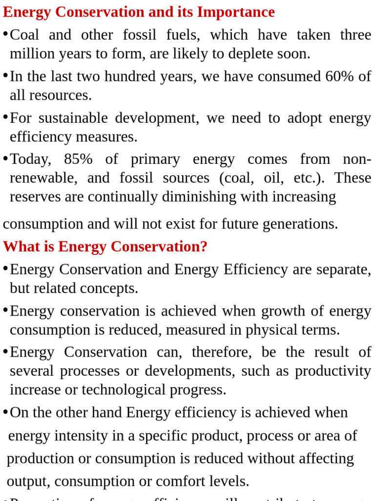 Energy Conservation, Energy Security & Energy Strategy | PDF