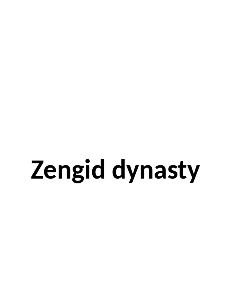 Zengid Dynasty | PDF