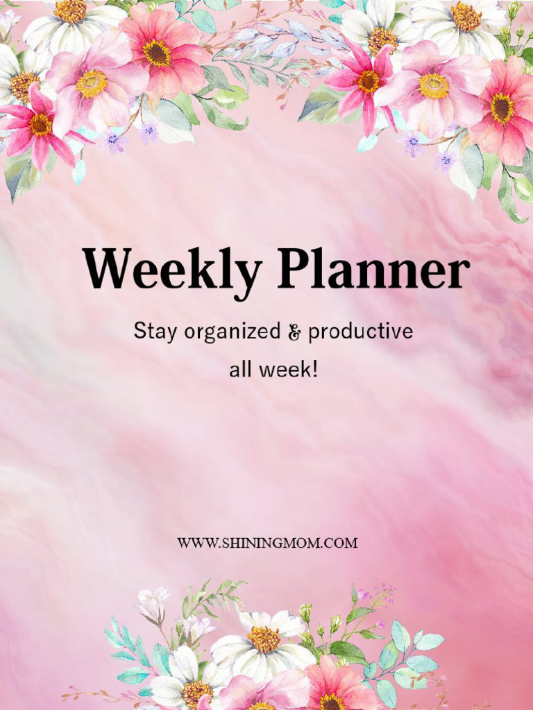 Weekly Planner by Shining Mom | PDF