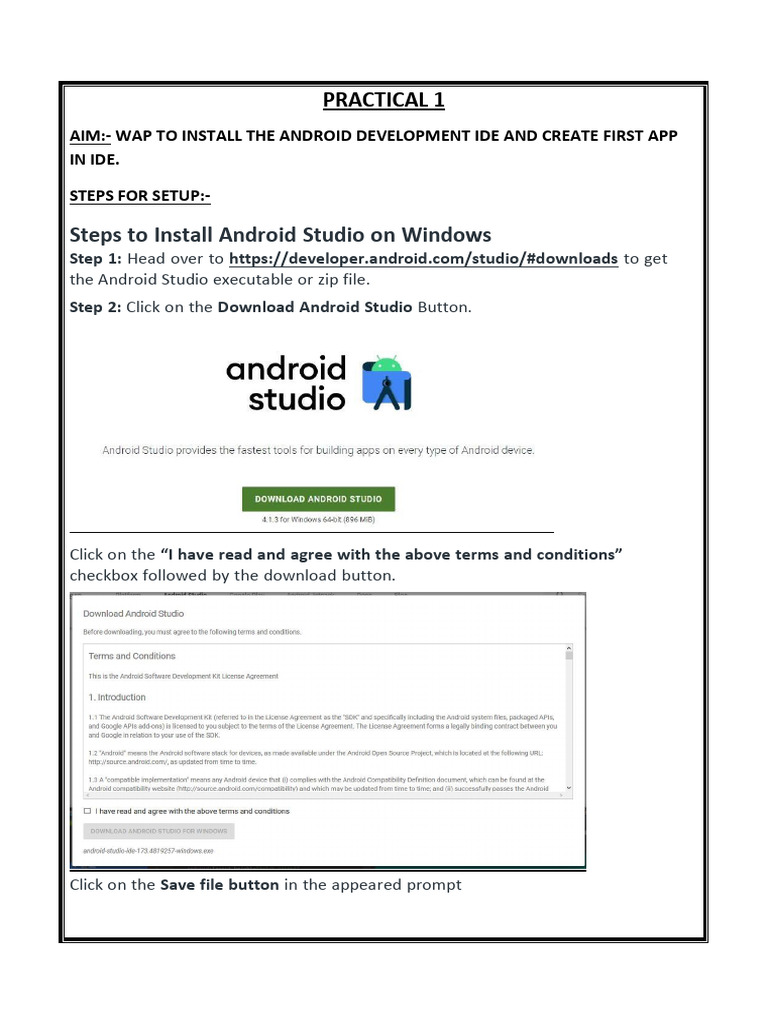 Android Practical 1 | PDF Android Practical 1 | PDF