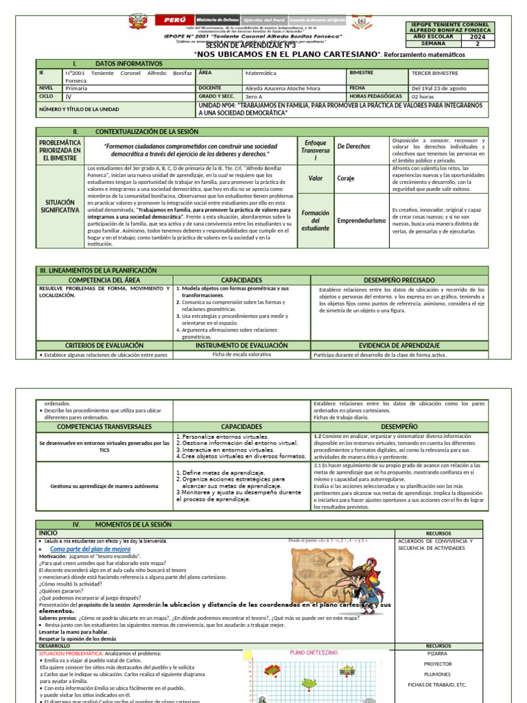 Sesión 3 BIII. Mat. (2) Refuerzo Escolar | PDF