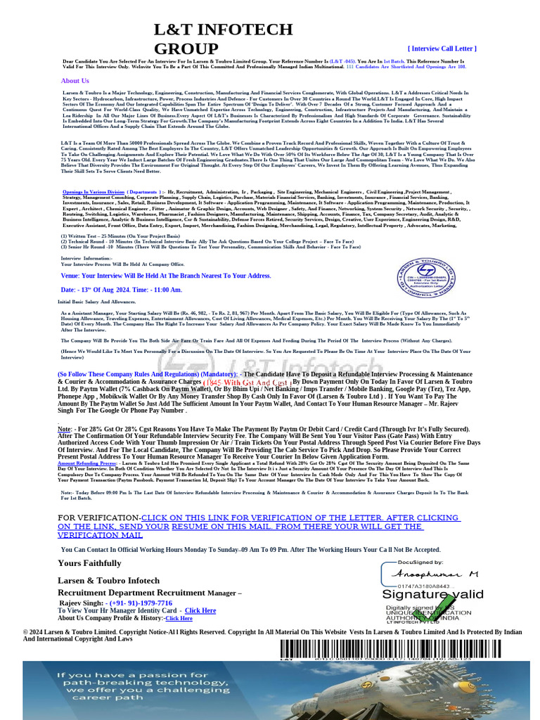 LT Infotech Group | PDF