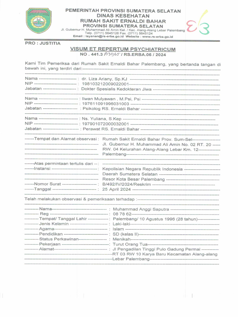 Bukti Dukung Visum | PDF