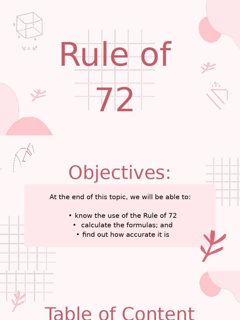 Rule of 72 | PDF