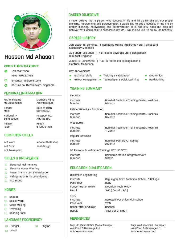 Ahasan CV | PDF