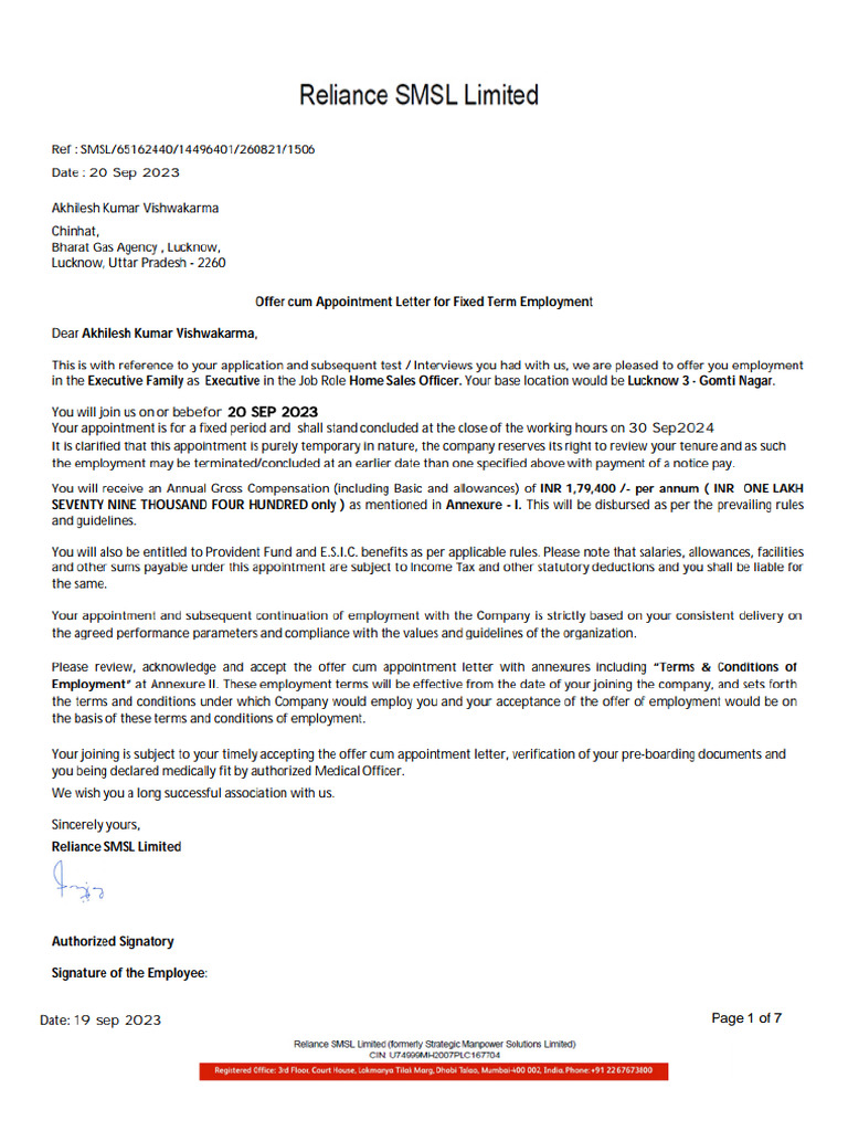 Offer | PDF