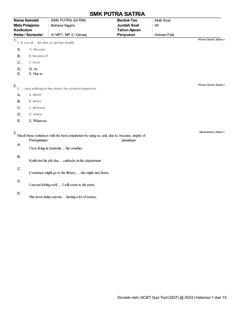 Bing Xi TKJ Adrean | PDF