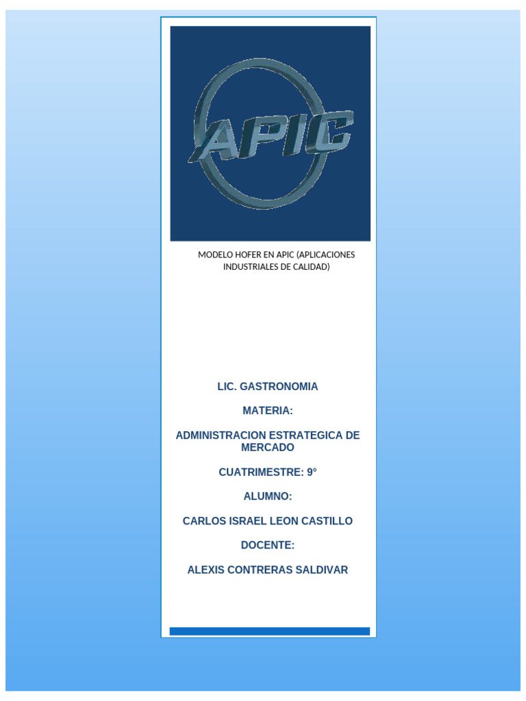 Estrategia de Comportamiento en Apic | PDF