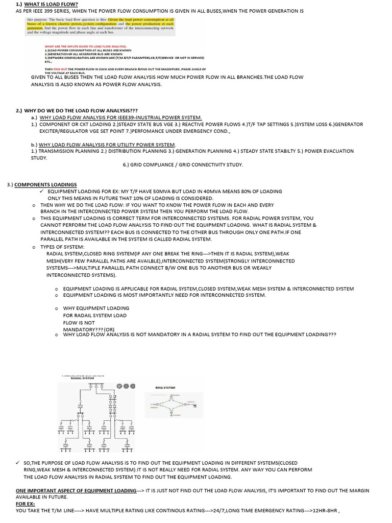 Load Flow Analysis Basics | PDF