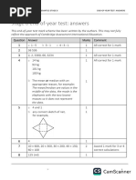 End of Unit 6 Test Answers | PDF