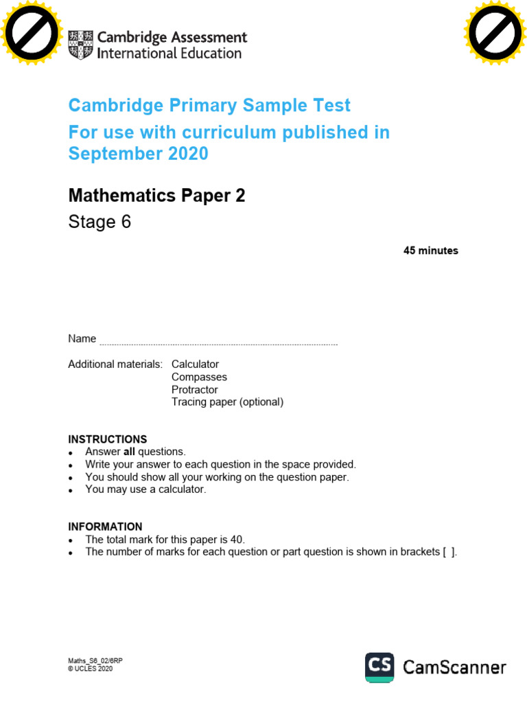p.2 Sample Test | PDF