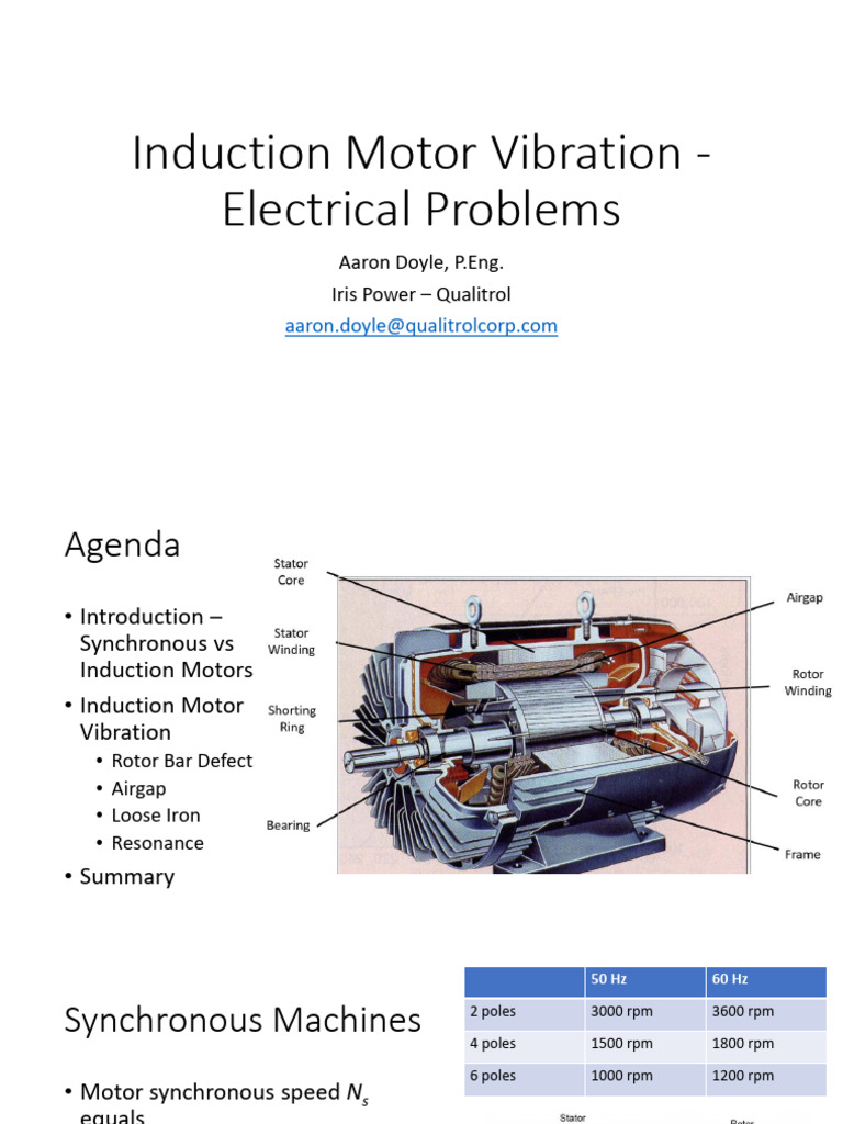 Induction Motor Vibration Electrical Problems Doyle IRMC 2023 | PDF