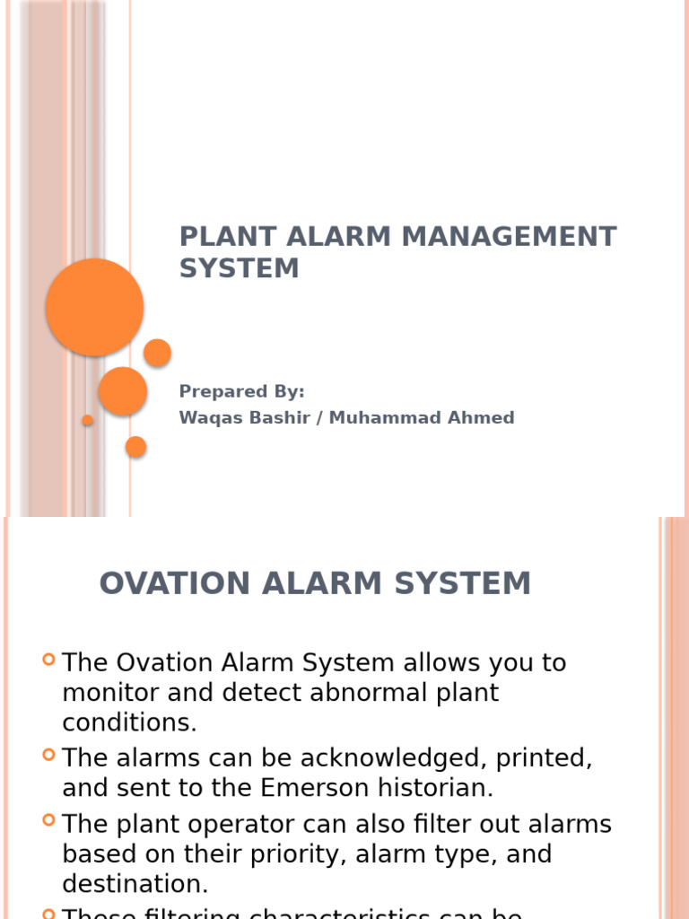 Ovation Alarm System | PDF