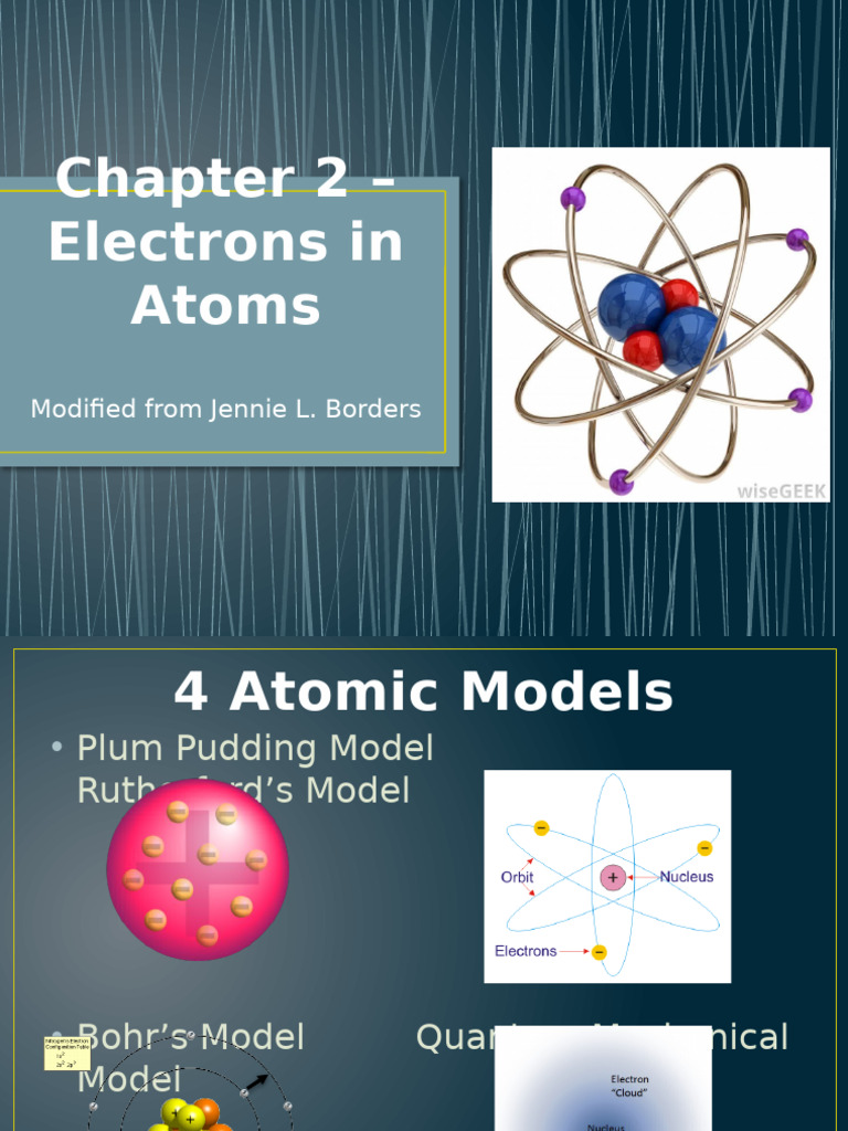 C2. Electrons in Atoms | PDF