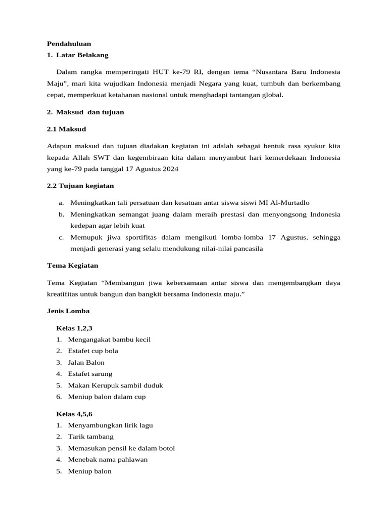 LPJ Agustusan 2425 | PDF