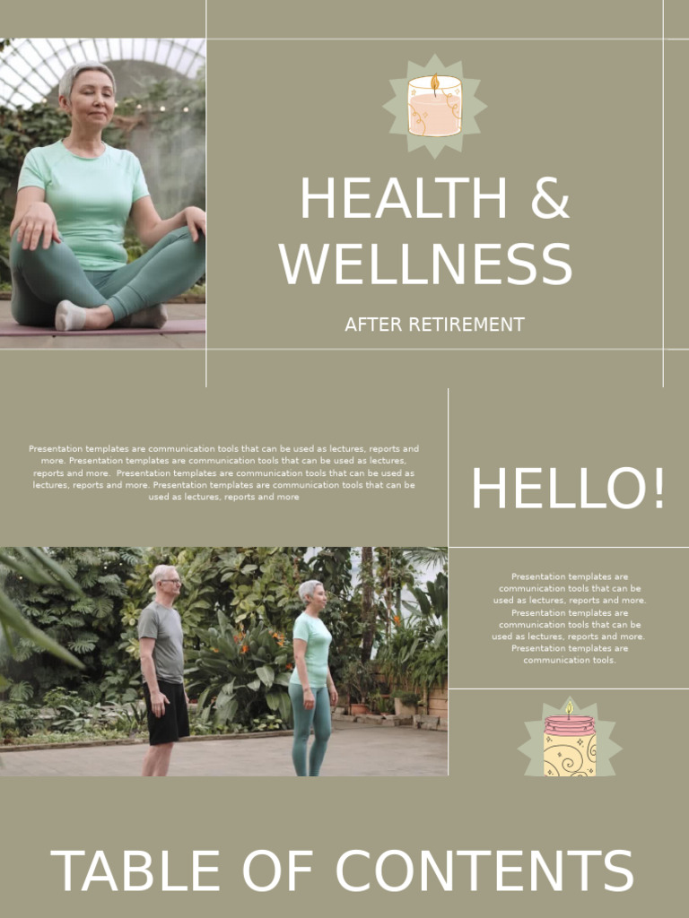 Health and Wellness After Retirement | PDF