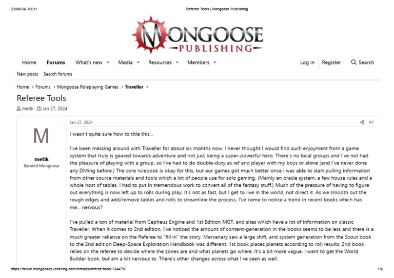 1referee Tools - Mongoose Publishing | PDF