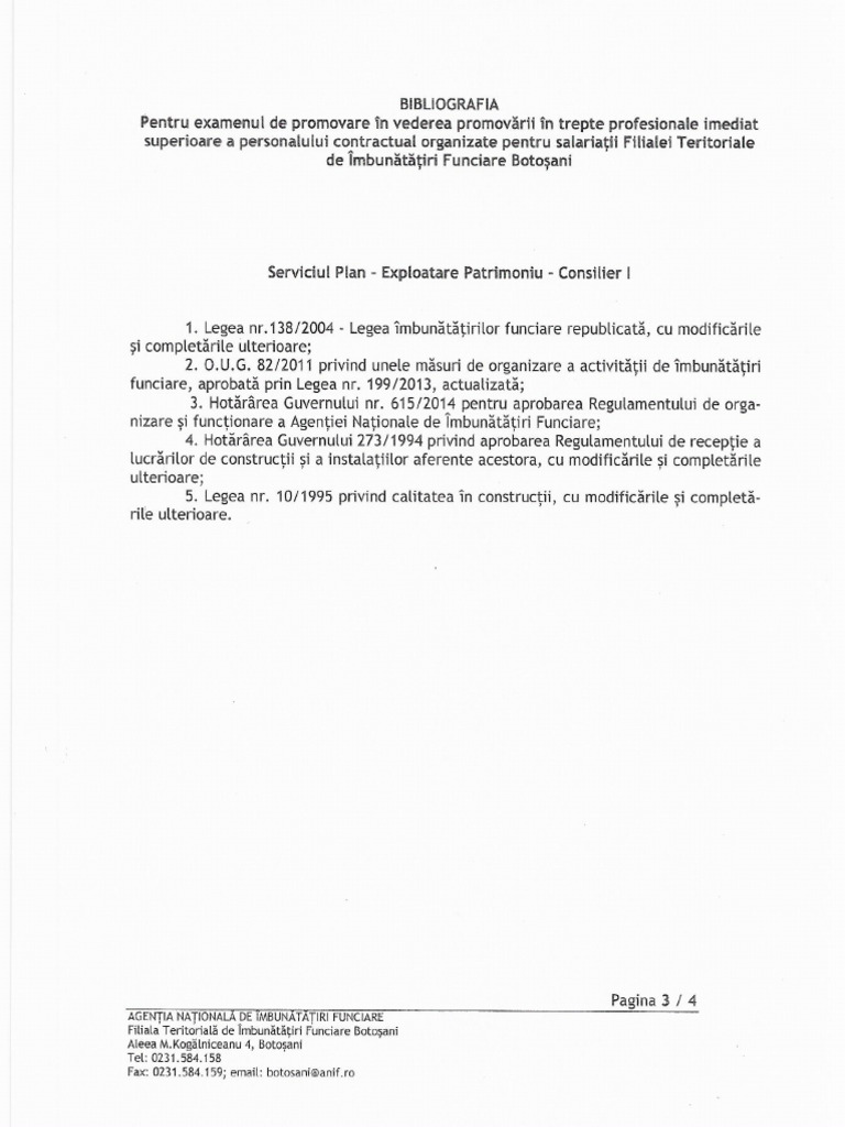 Bibliografie Examen | PDF