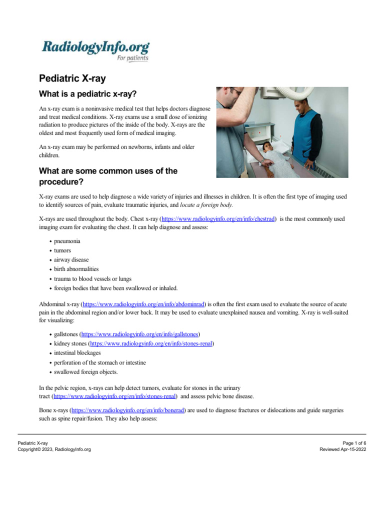 Pediatric Xray | PDF