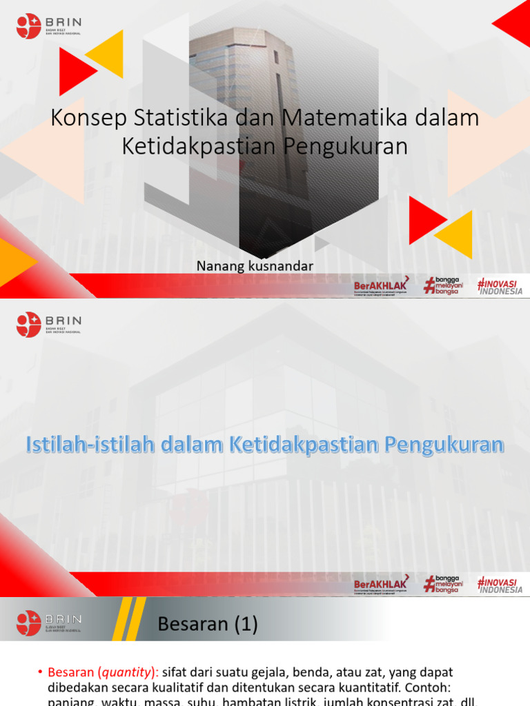 Konsep Statistika Dan Matematika Dalam Ketidakpastian Pengukuran ...