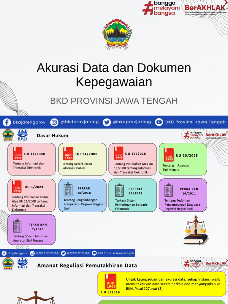 Akurasi Data Dan Dokumen Kepegawaian Disperakim | PDF