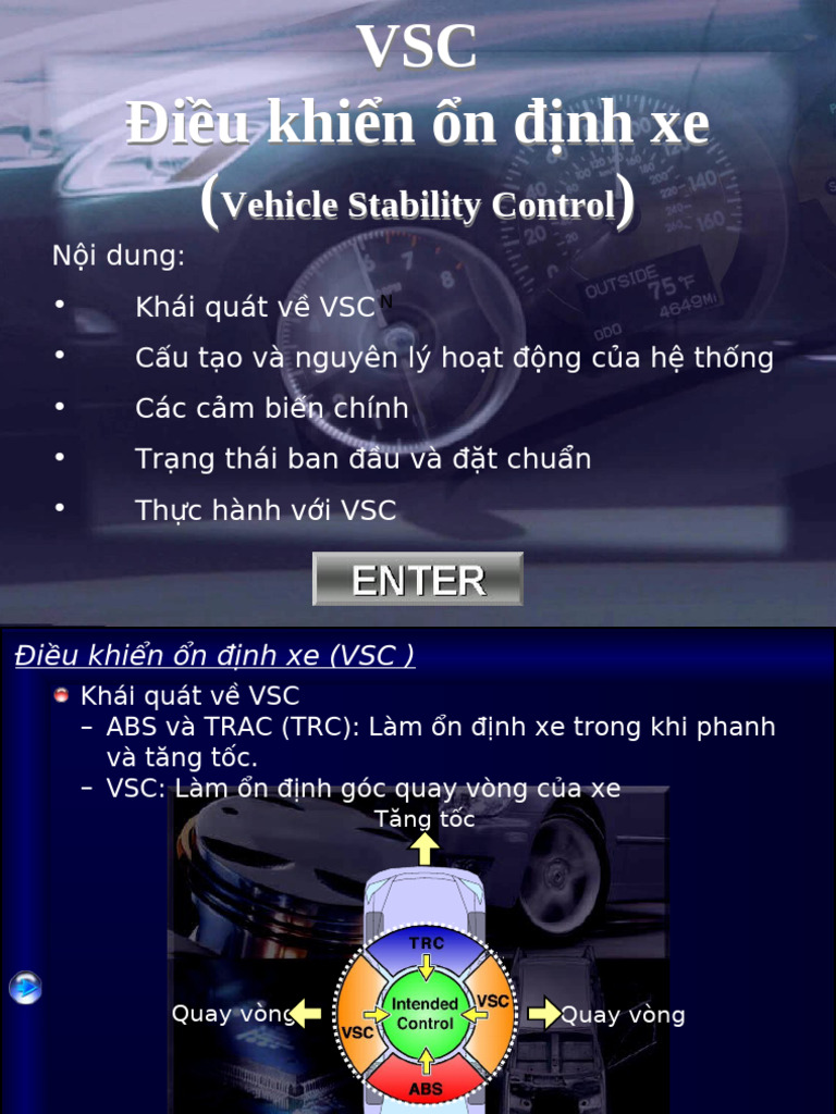 ĐIỀU KHIỂN ỔN ĐỊNH XE -VSC | PDF