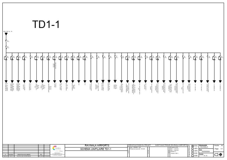Schema Unifilaire-Td1 | PDF