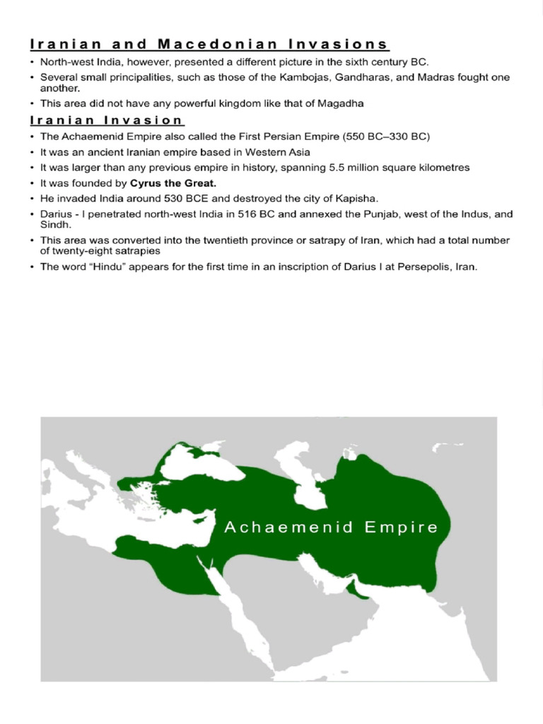 Foreign Invasion in Majanapadas Era | PDF