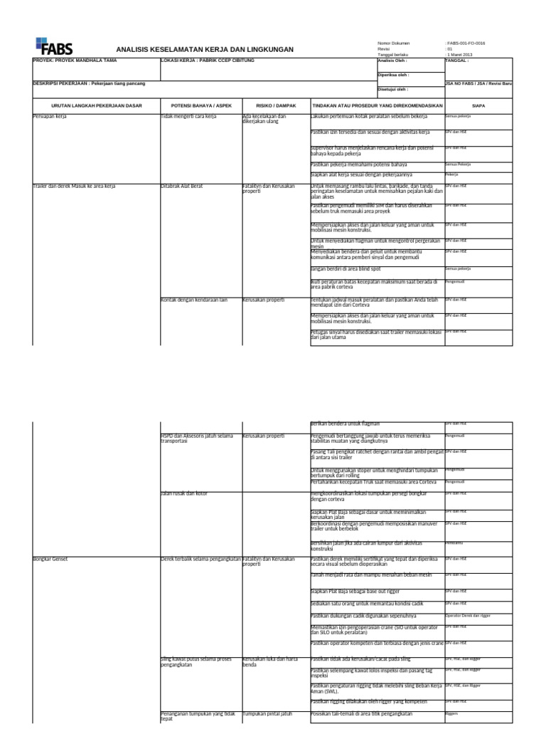Jsa Piling Work (Id) | PDF