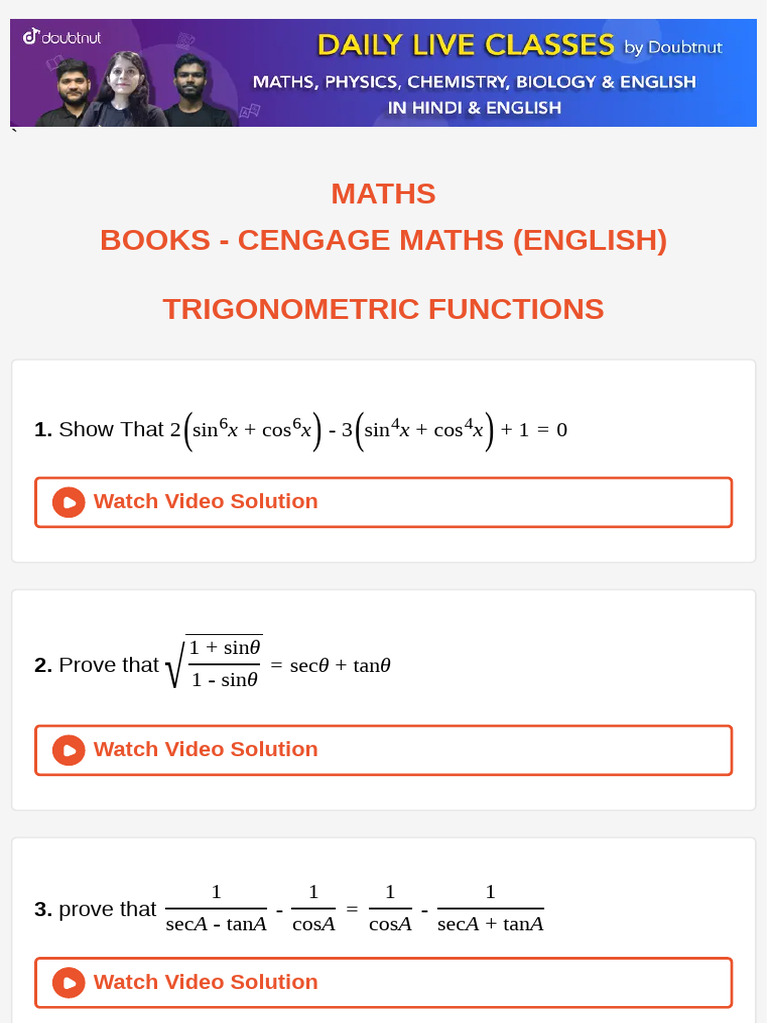 761 Books Doubtnut Question Bank v3 | PDF