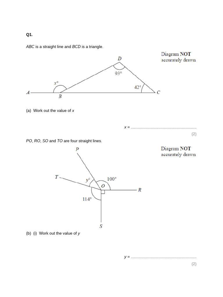 Year 10 Test 5 | PDF