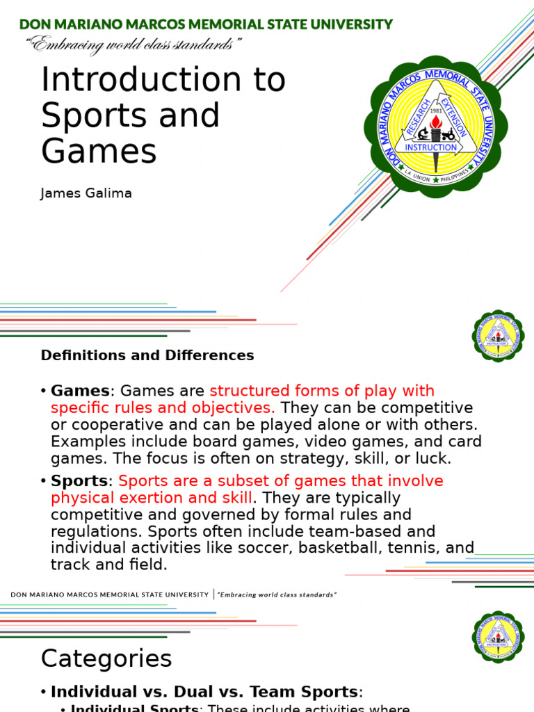 Understanding Sports vs. Games | PDF | Sports