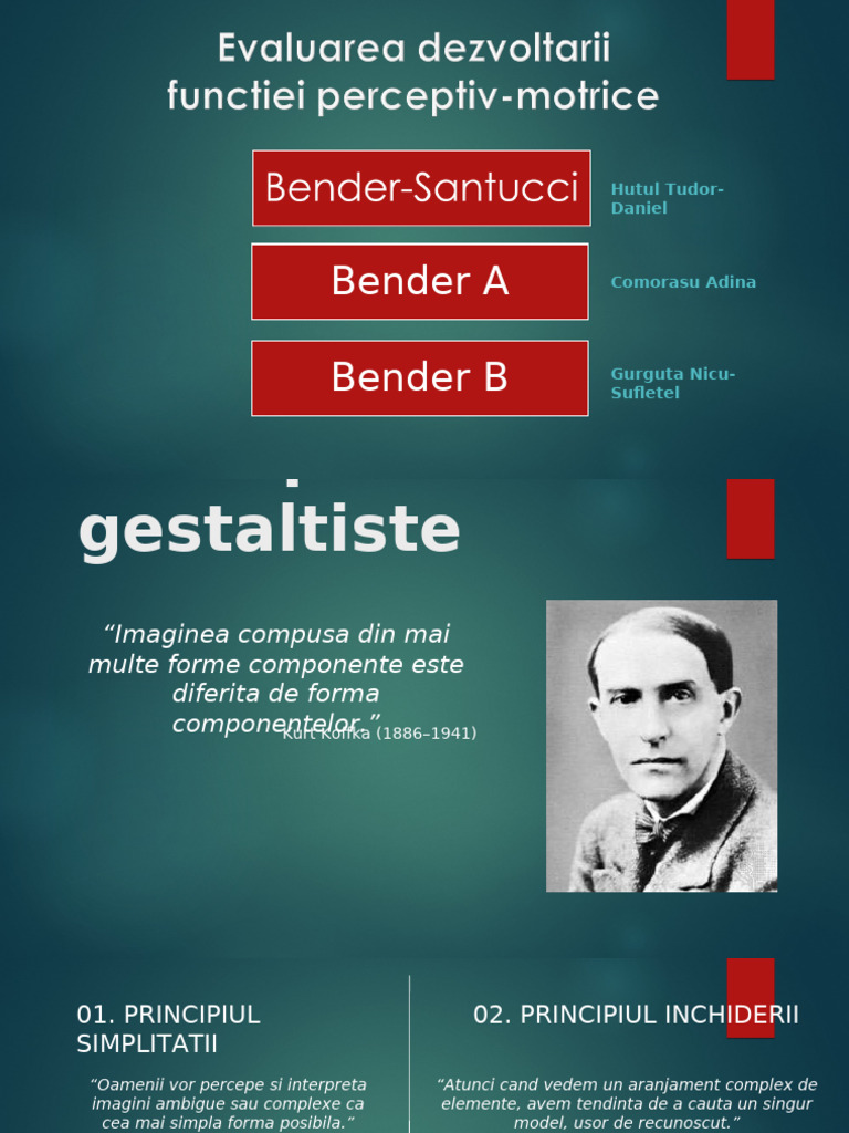 Prezentare Bender Final | PDF