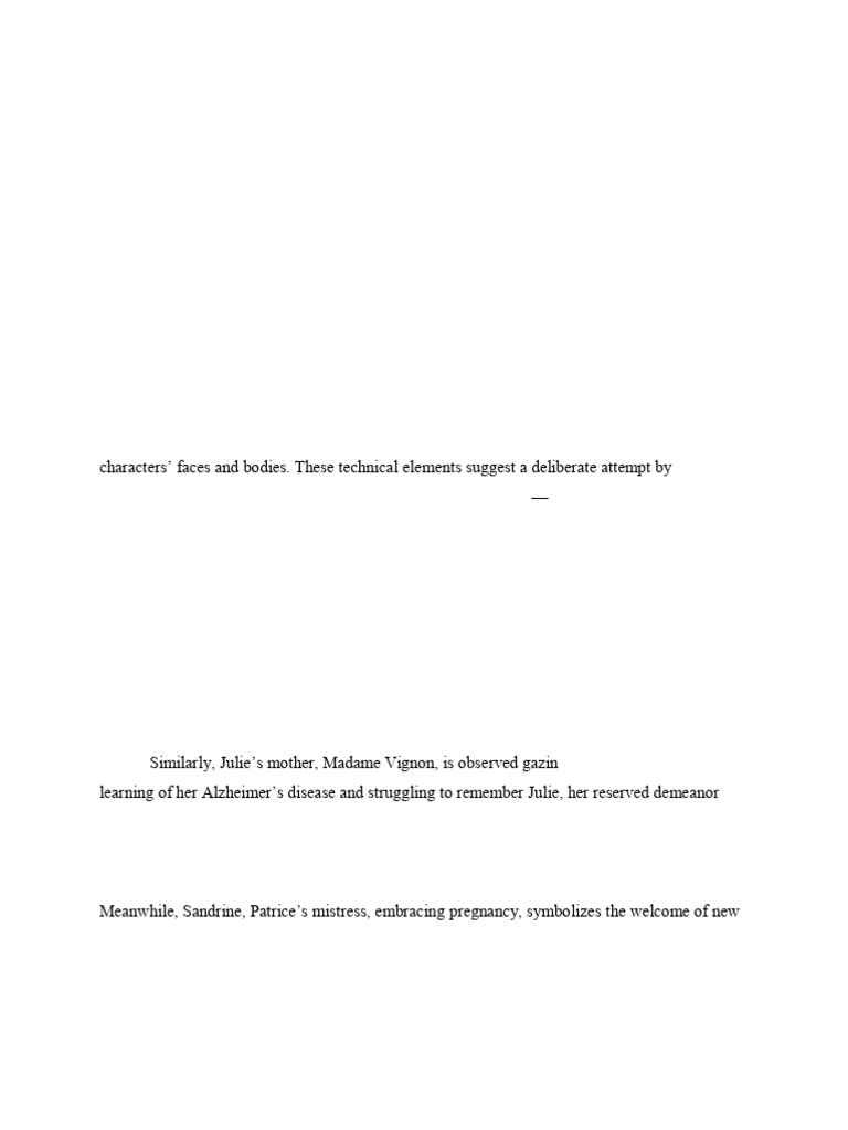 "Three Colors: Blue" Film Analysis | PDF