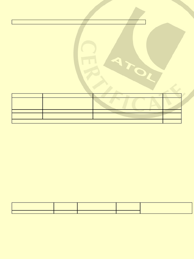 ATOL Certificate | PDF