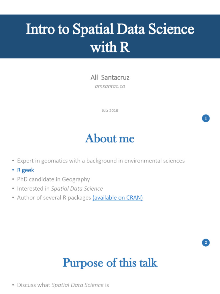 Spatial Data Science | PDF