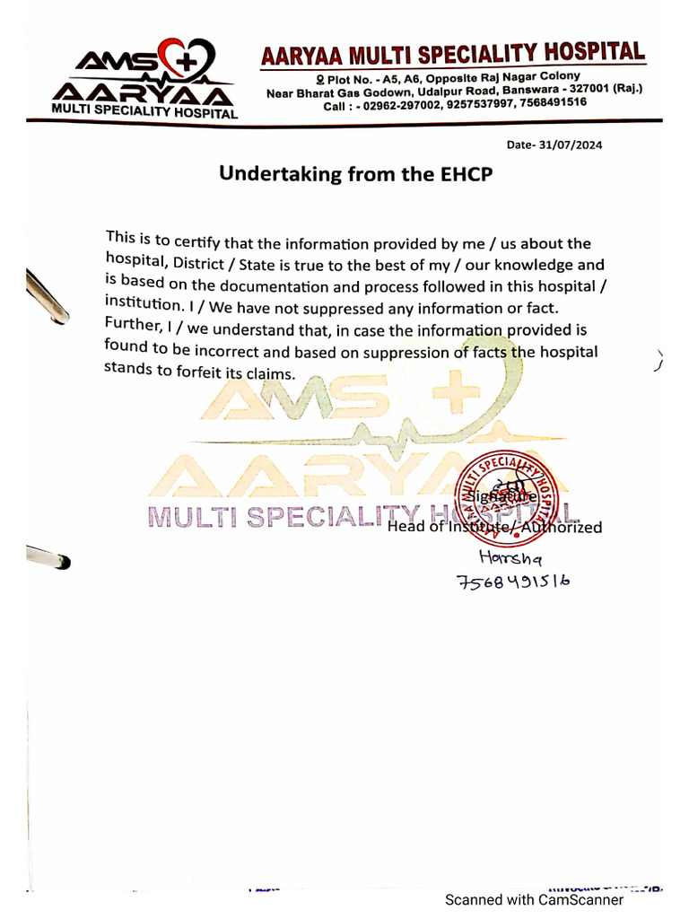 EHCP Undertaking | PDF