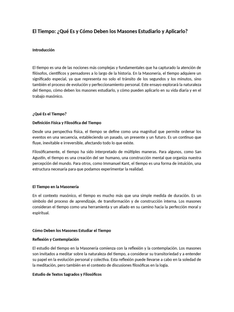 El Tiempo Pdf