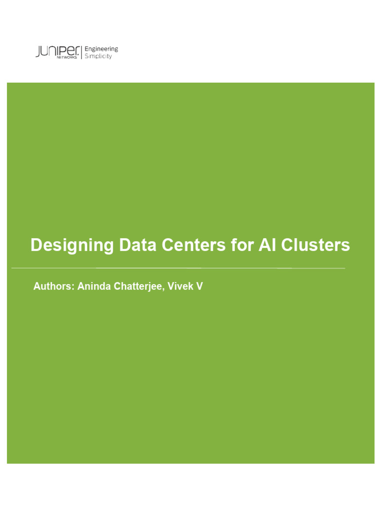 Juniper Ai Clusters Data Center Design | PDF