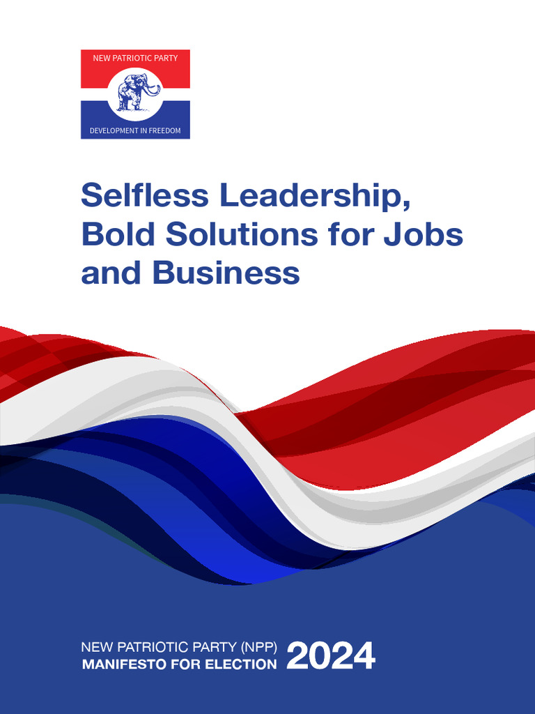 NPP 2024 Manifesto: Bold Solutions Ahead | PDF | Cost Of Living ...