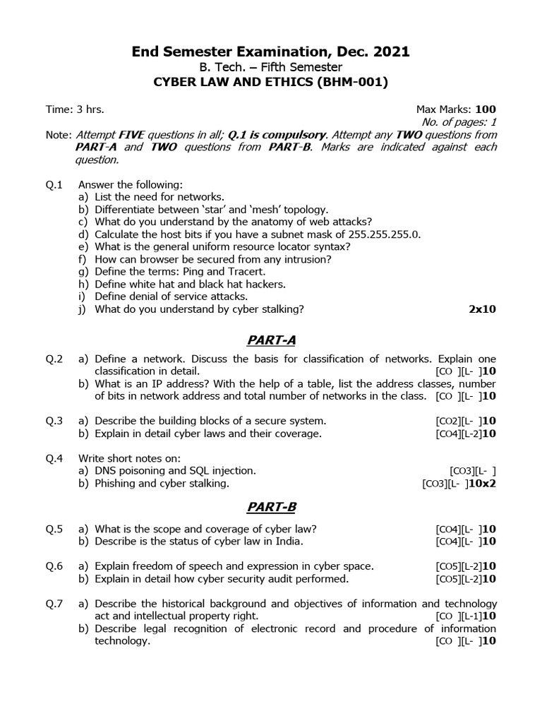 HM-QUESTION-PAPERS-DEC-2021 | PDF