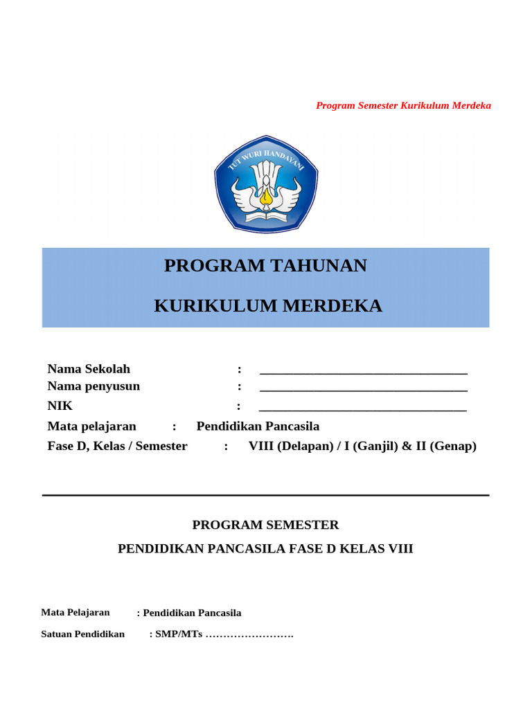 Promes Kurikulum Merdeka | PDF