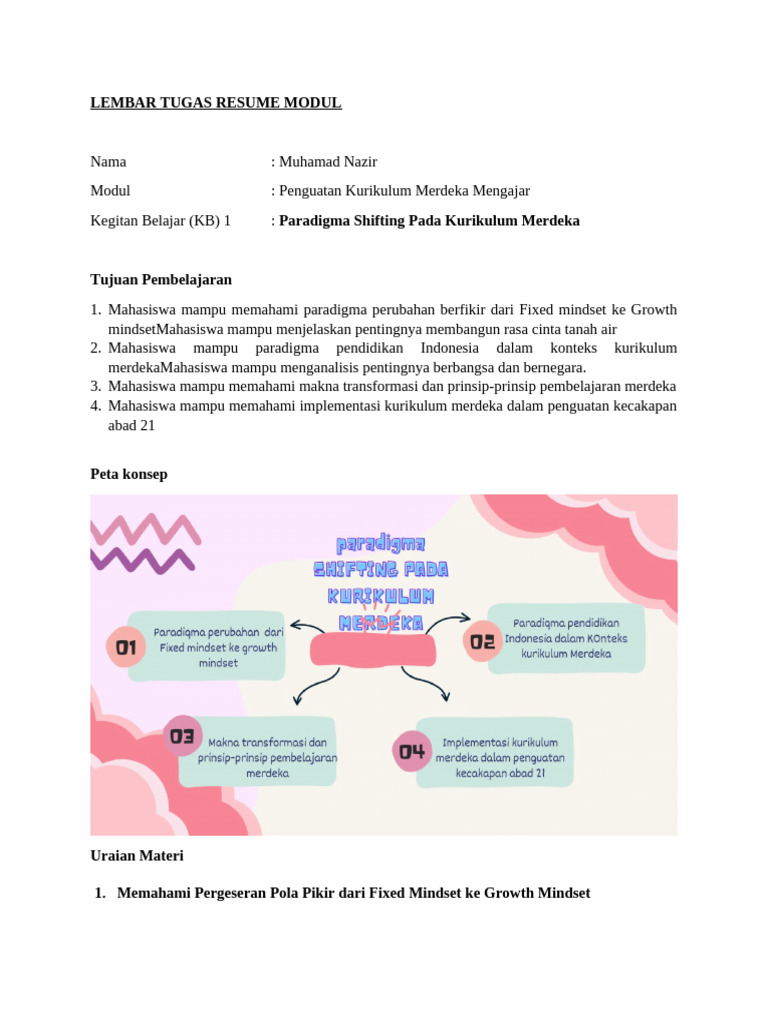 Lembar Tugas Resume Modul 12 KB 1 | PDF