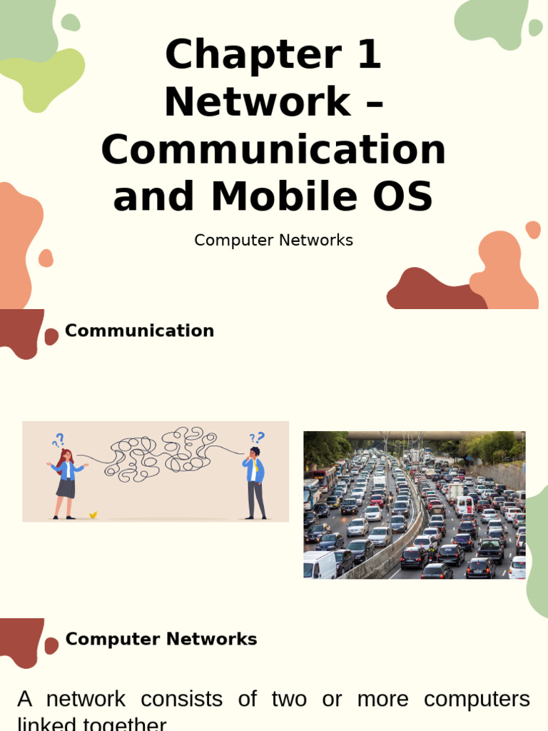 Chapter 1 - Network Communication and Mobile OS | PDF