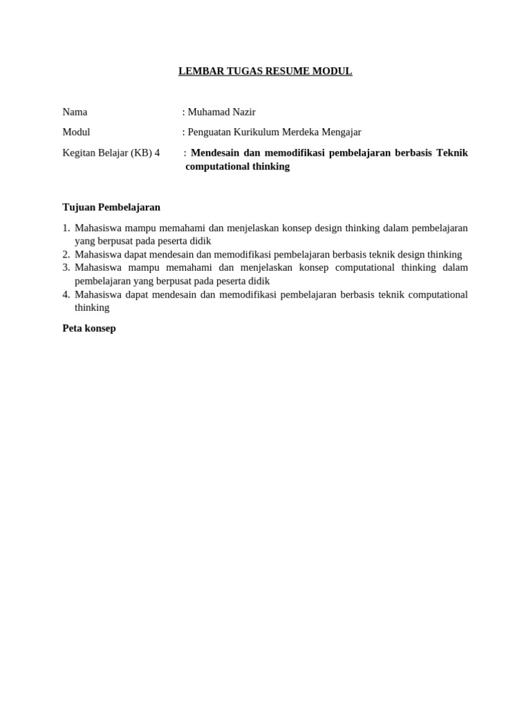 LEMBAR TUGAS RESUME MODUL 12 kb 4 | PDF