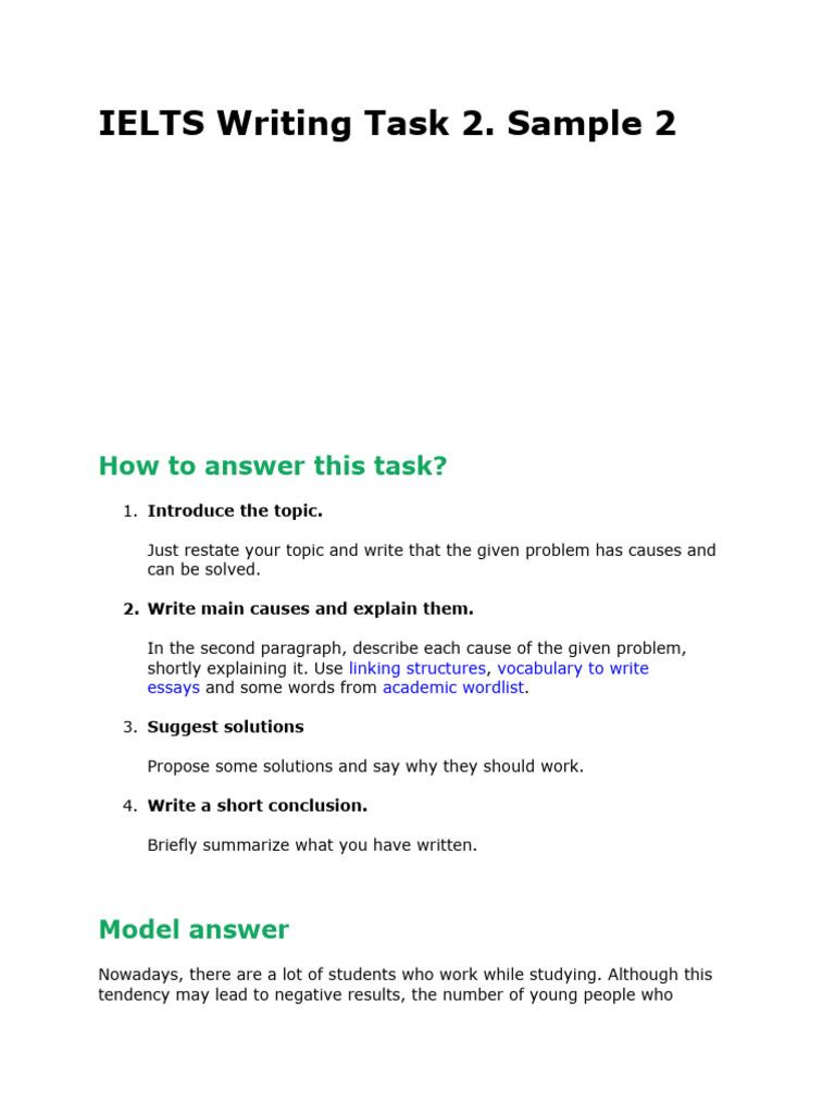IELTS Writing Task 2 | PDF