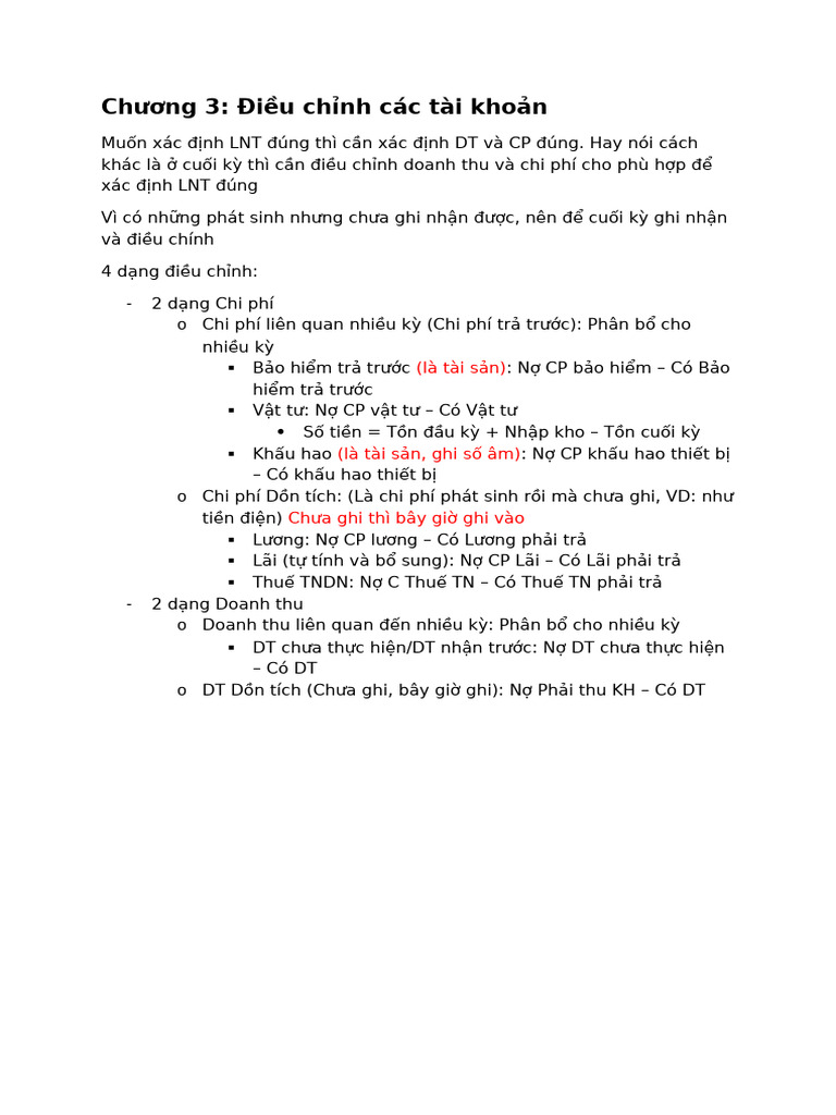 Ghi Chép Chương 3 - NLKT | PDF