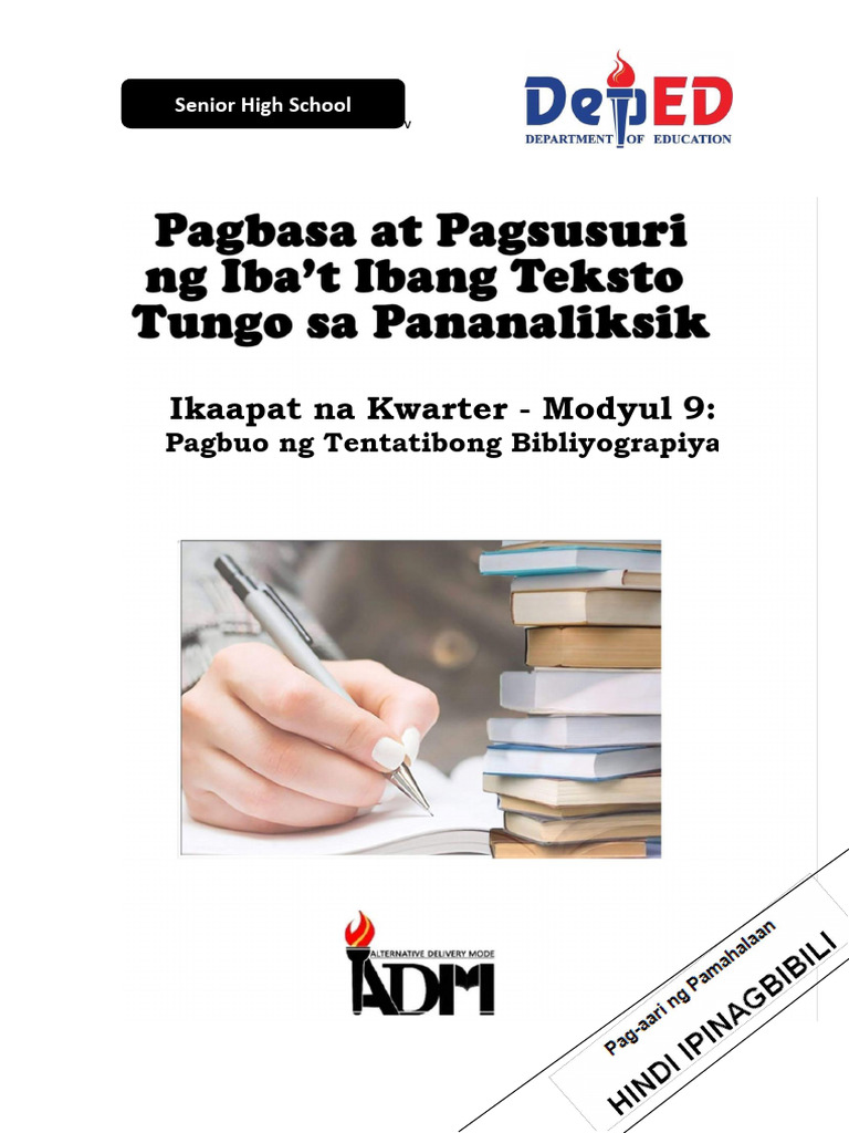 Pagbasa - Q4 Module 9 - V5 Gegato | PDF