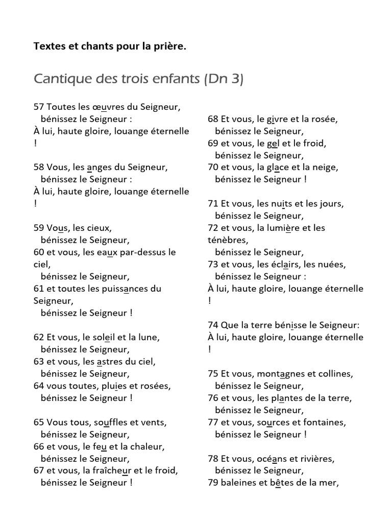 Textes Et Chants Pour La Priere | PDF