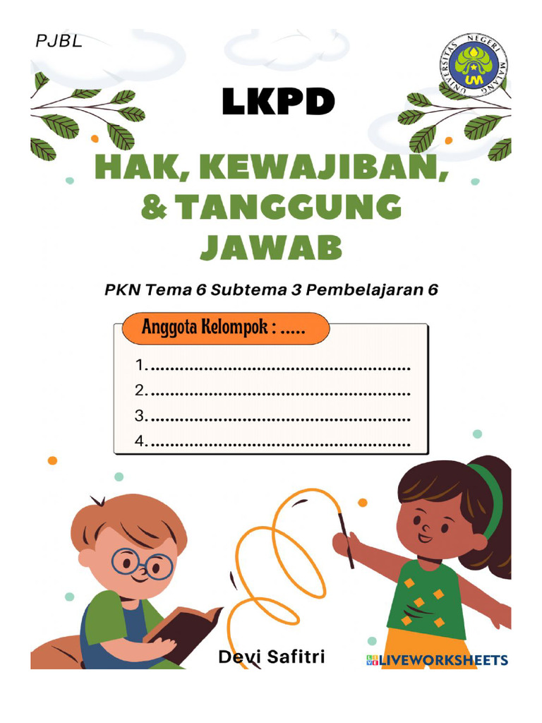 LKPD Kelas Vi | PDF